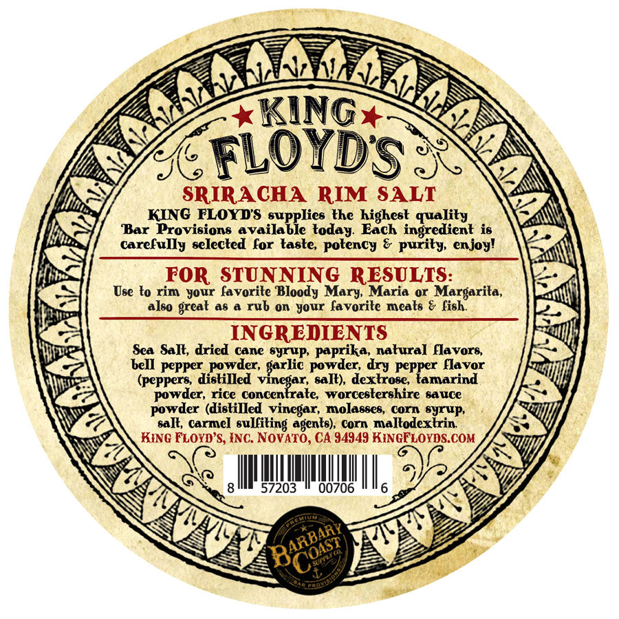 KING FLOYD'S Sriracha Rim Salt – King Floyd's Bar Provisions
